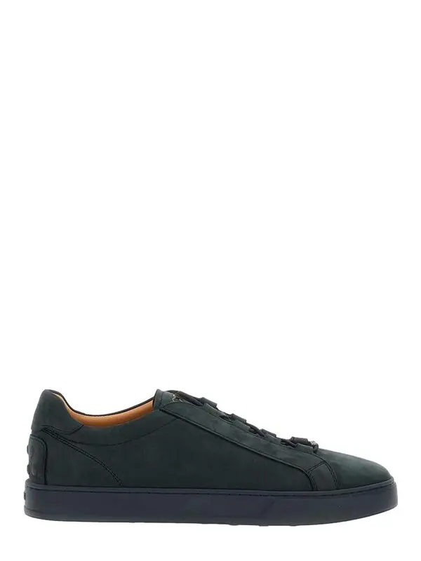 TOD'S Nabuk Lace-up Sneakers - Blu