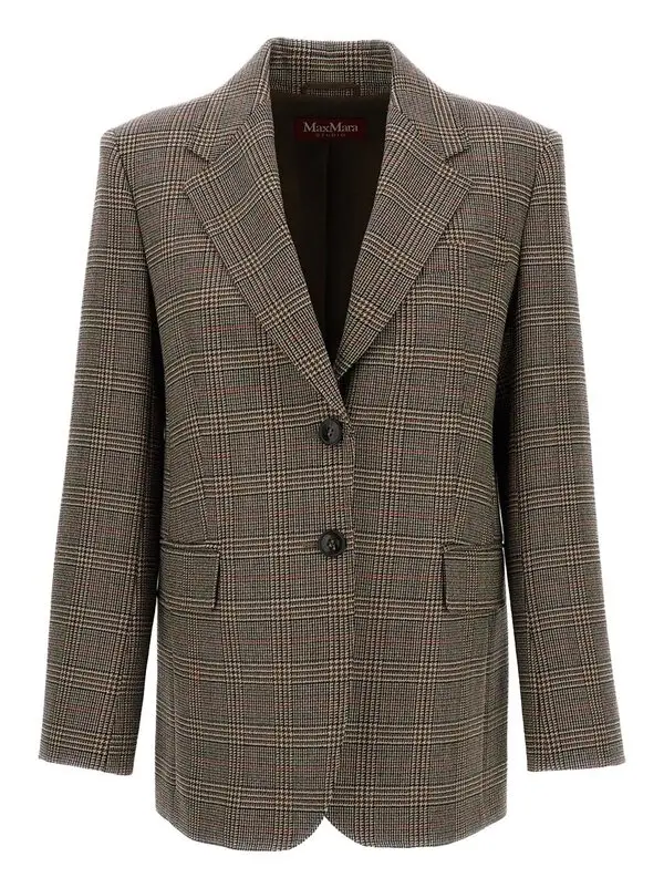 Max Mara Wool Single-breasted Blazer - Multicolor