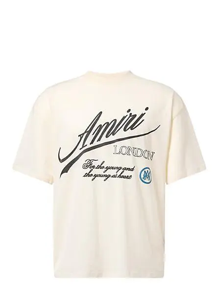 Amiri Skater Logo-print Cotton-jersey T-shirt - Ivory