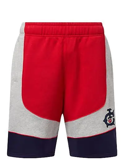 ICECREAM Panelled Cotton-jersey Shorts - Grey
