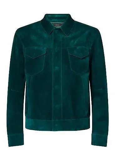 TOM FORD Suede Western Jacket - Emerald