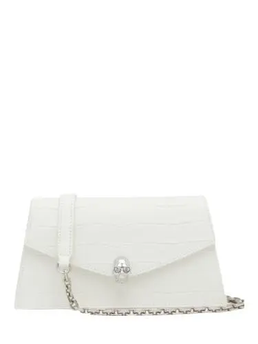 Alexander McQueen Mini Skull Cross Body Bag - White