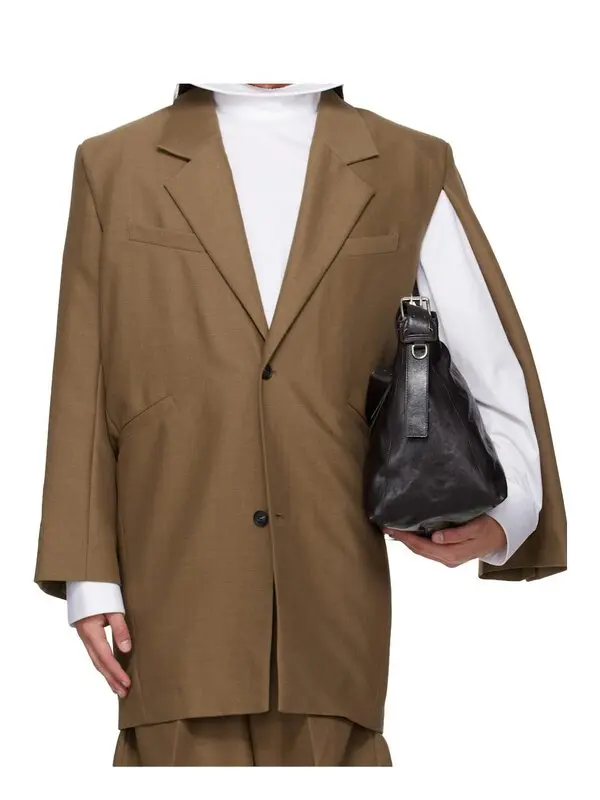 EGONLAB Long-sleeved Blazer - Brown