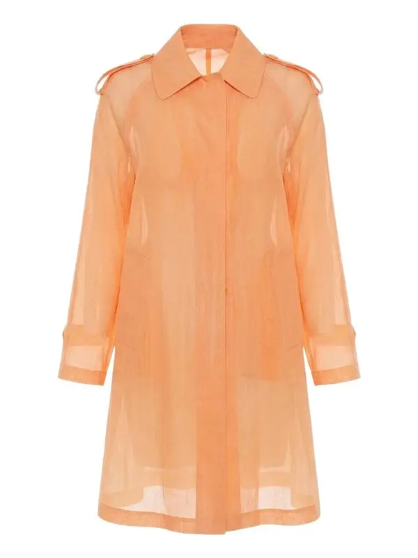 Ermanno Scervino Single-breasted Trench Coat - Orange