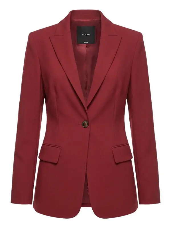 Pinko Single-breasted Blazer - Rosso