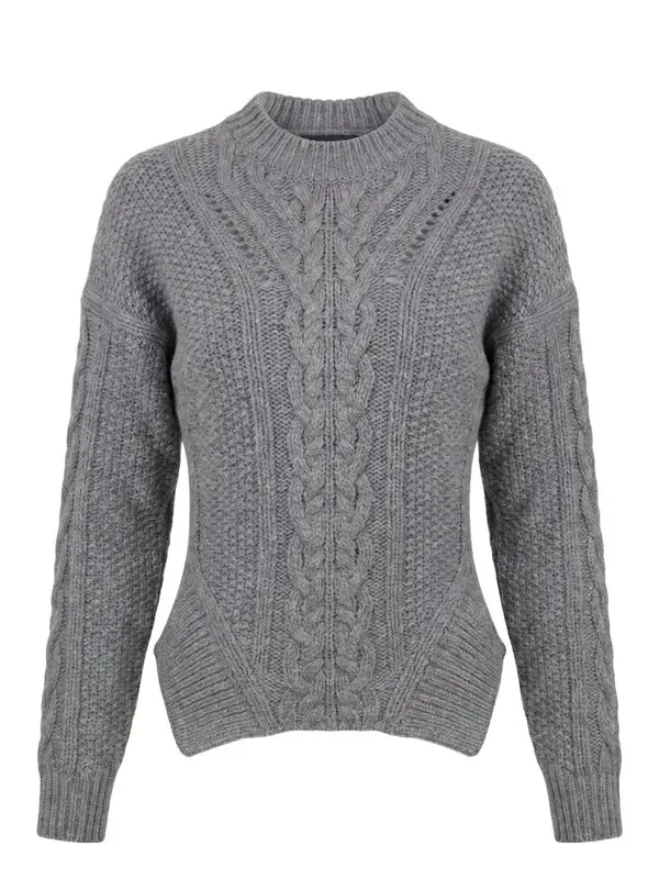 DONDUP Long-sleeve Crew Neck Sweater - Grey