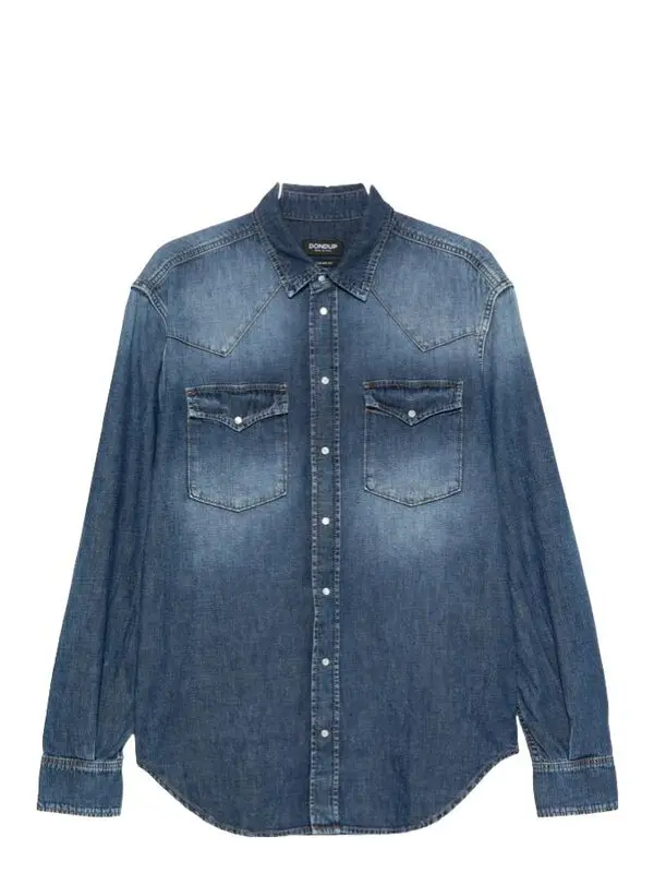 DONDUP Long Sleeve Shirt - Blue
