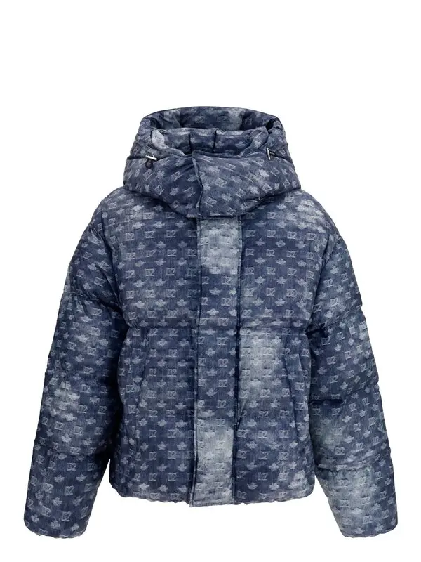 Dsquared2 Monogram Down Jacket - Blue