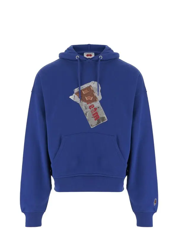 ICECREAM Chocolate Bar Print Hoodie - Blue