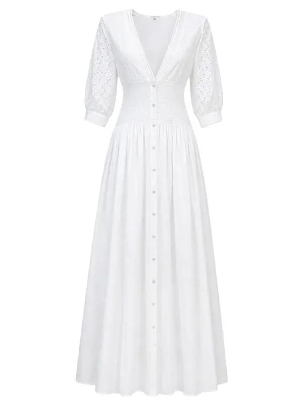 Ermanno Scervino V-neck Maxi Dress - No