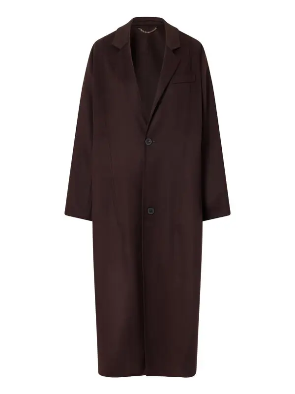Victoria Beckham Long Tailored Coat - Black