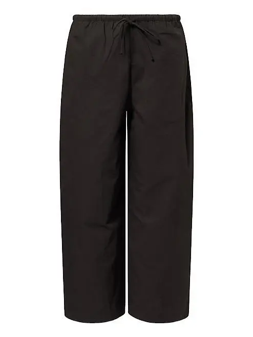 Dissh Zahara Wide-leg Cotton Trousers - Black