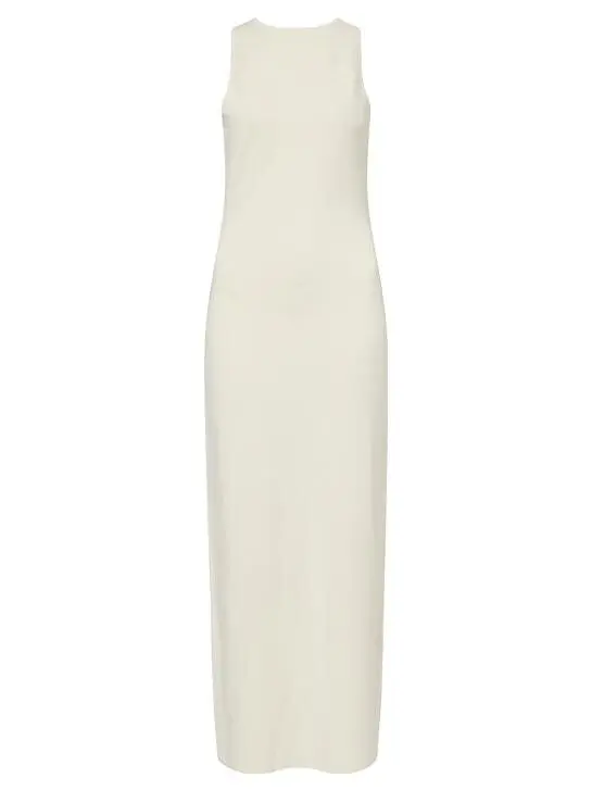 SIR. Saba Asymmetric Knit Midi Dress - Ivory
