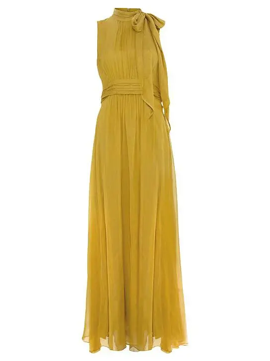 PHASE EIGHT Blaise Silk Maxi Dress - Yellow