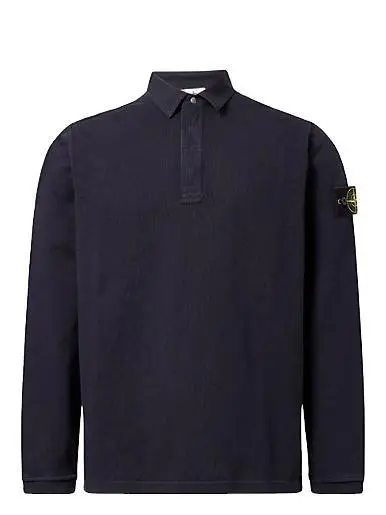 Stone Island Cotton Rugby Sweatshirt - Navy