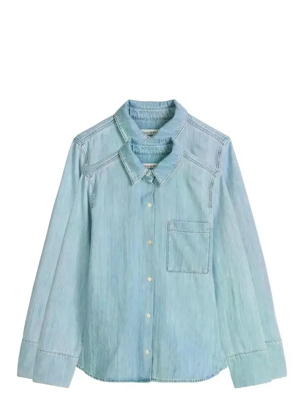 Marc O'polo Long Sleeve Denim Shirt - Blue
