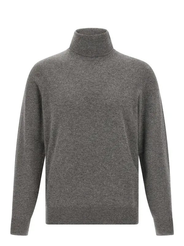 Brunello Cucinelli Cashmere Turtleneck Sweater - Gray