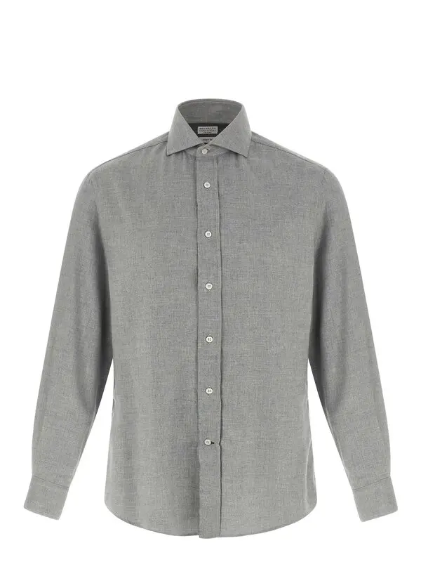 Brunello Cucinelli Cotton Shirt - Gray