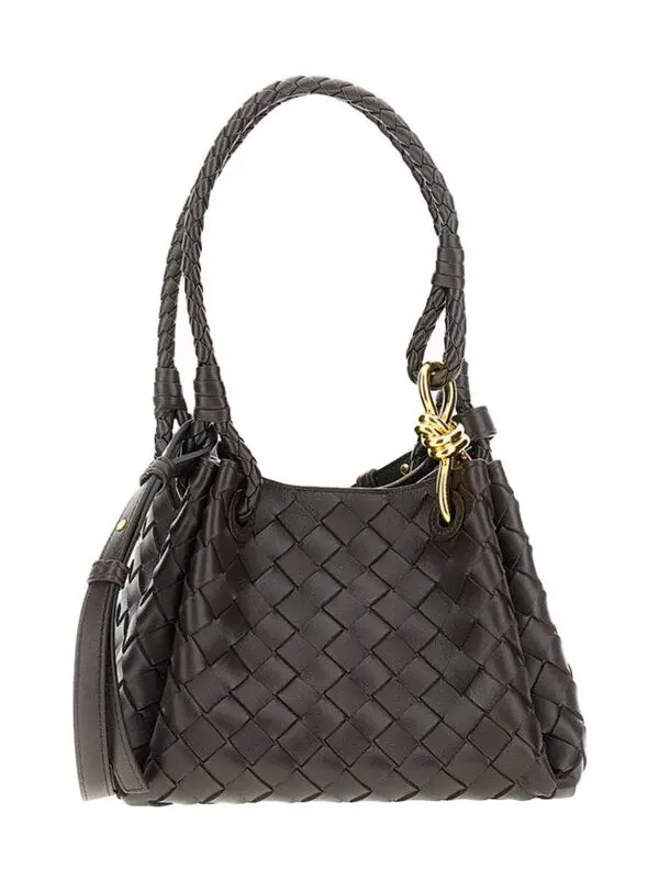 Bottega Veneta Small Parachute Bag In Suede - Multicolor