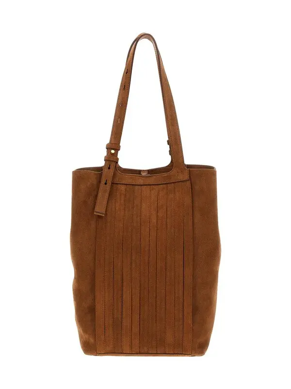 GOLDEN GOOSE Suede Shoulder Bag With Fringe - Multicolor