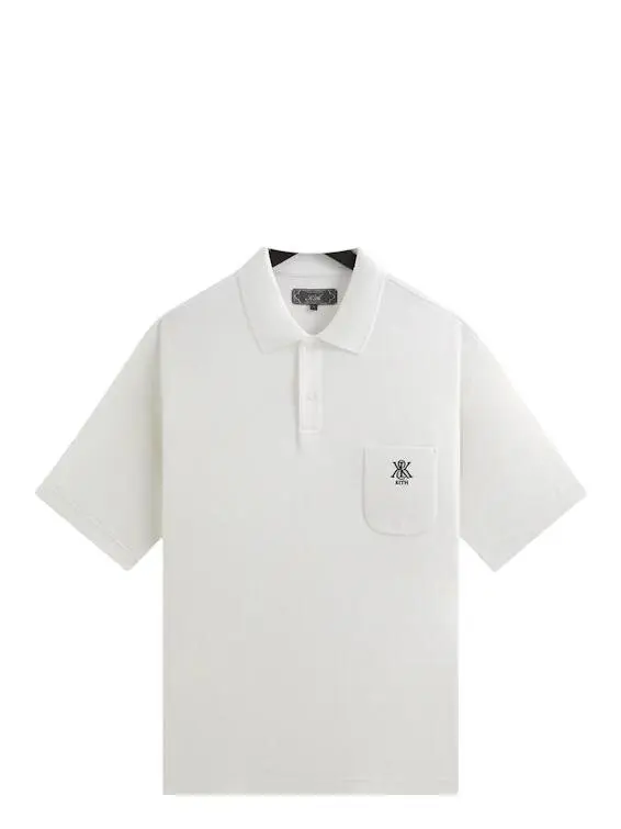 Kith Ethan Pique Polo Shirt - White