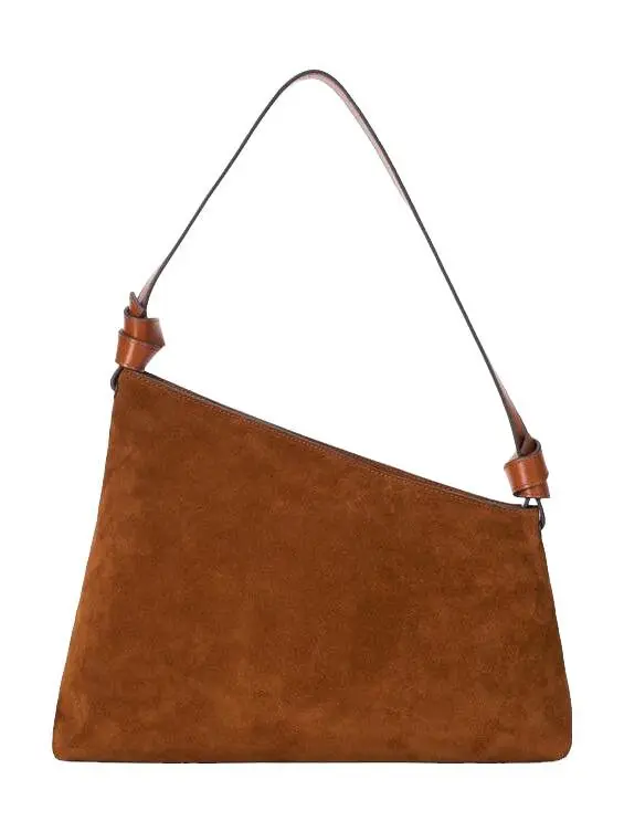 Staud Dani Leather Shoulder Bag - Tabac