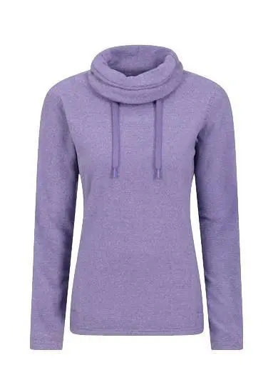 Mountain Warehouse Hebridean Cowl Neck Fleece Top - Grape