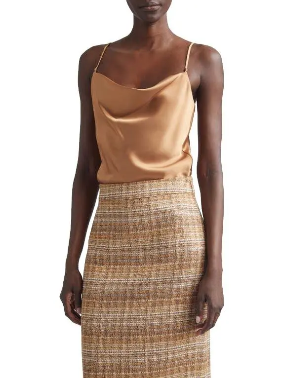 St. John Monroe Liquid Satin Camisole - Vicuna