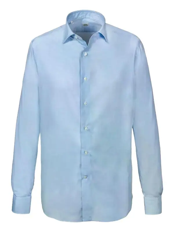 ALESSANDRO GHERARDI Spread-collar Button-down Shirt - Blue