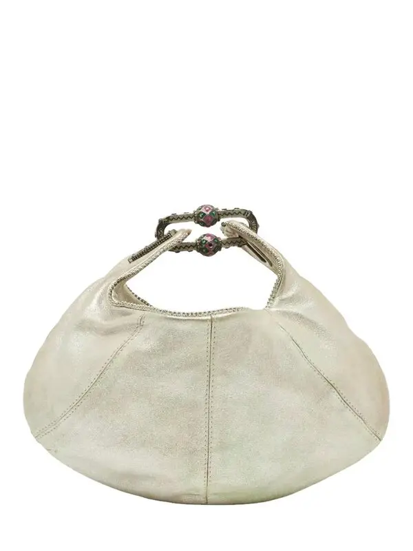 JIMMY CHOO Carina Shimmer Clutch Bag - Silver