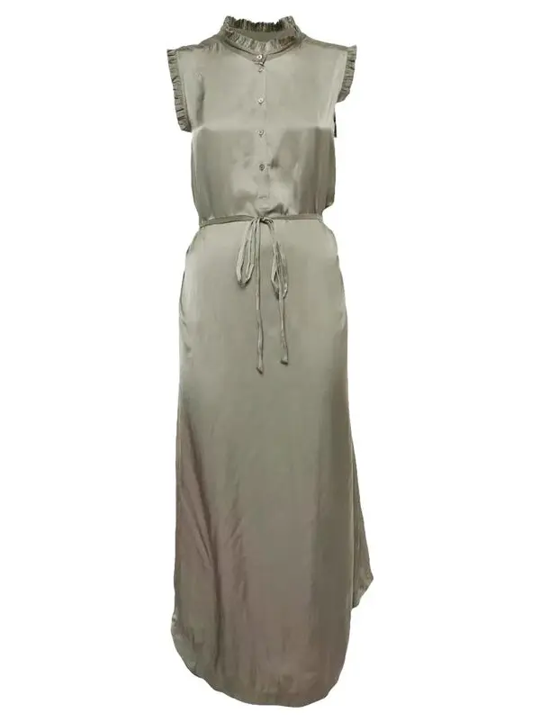 Zadig&Voltaire Belted Maxi Dress - Grey