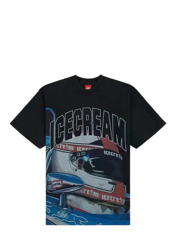 ICECREAM Graphic-print T-shirt - Black