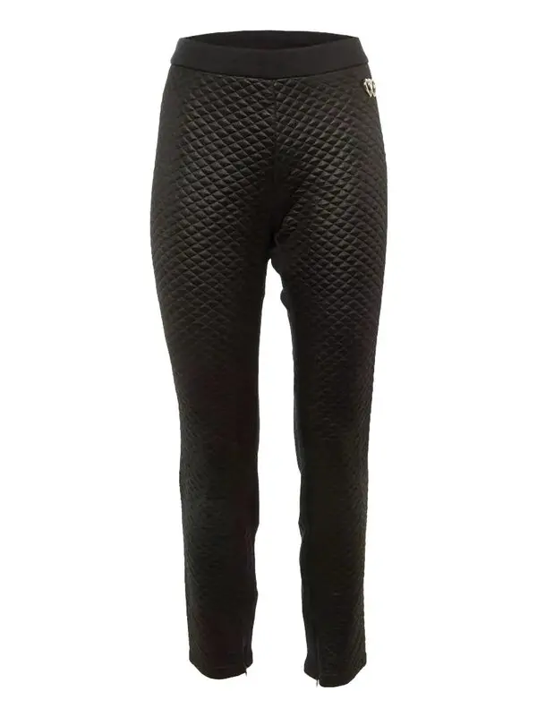 Moschino Quilted Crepe Trousers - Black