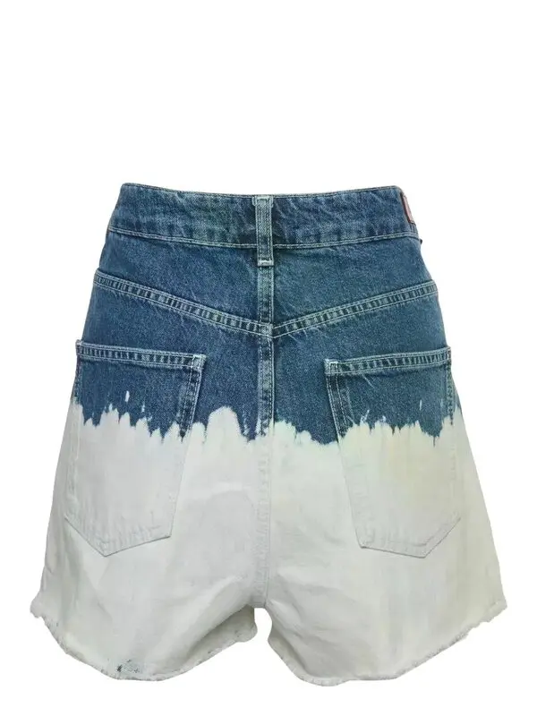 MAX&CO. Bleached-effect Denim Shorts - Blue