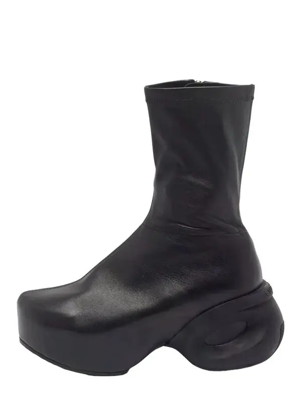 Givenchy G Clog Leather Ankle Boots - Black