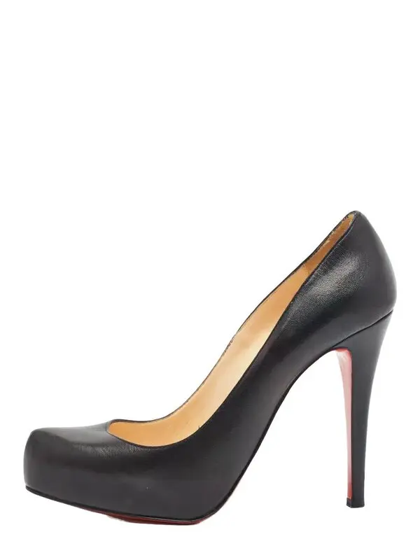 CHRISTIAN LOUBOUTIN Rolando Platform Almond Toe Pumps - Black
