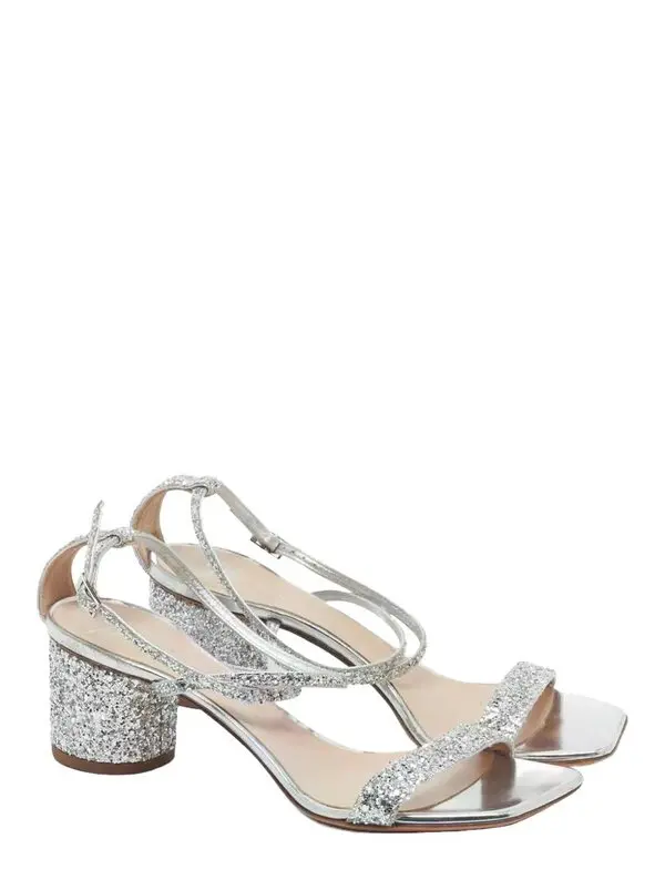 GIUSEPPE ZANOTTI Tara Heeled Sandals - Silver