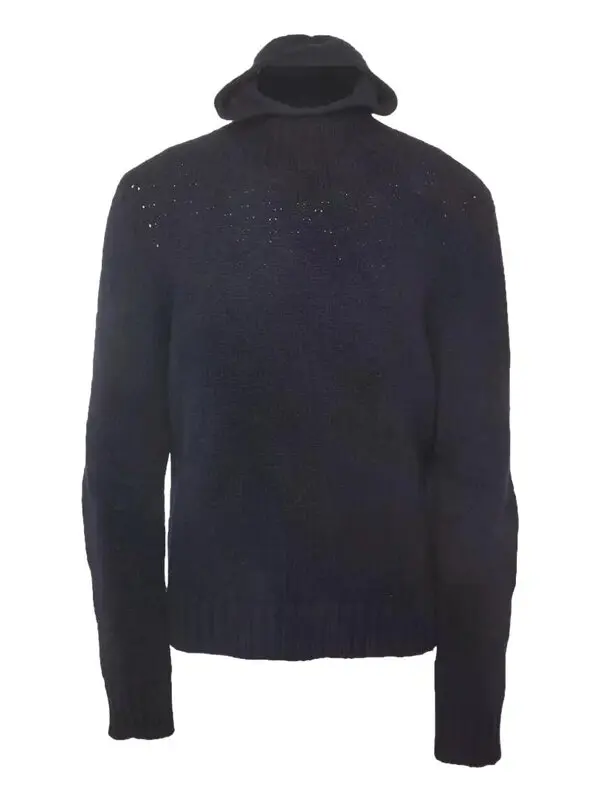 Bottega Veneta Knitted Hoodie - Blue