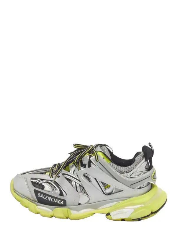 Balenciaga Track Layered Low-top Sneakers - Silver