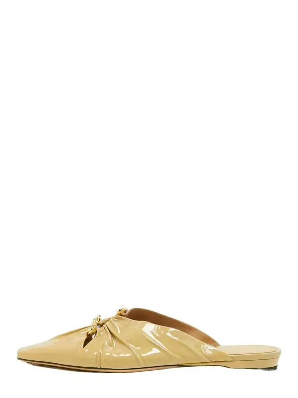 Bottega Veneta Beige Leather Mules - Neutrals