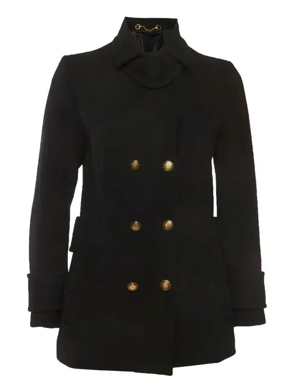 Gucci Double-breasted Pea Coat - Black