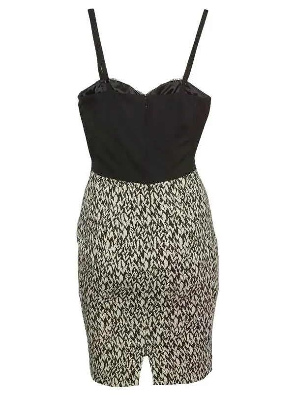 Elisabetta Franchi Bustier Mini Dress - Black