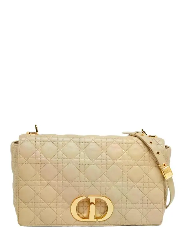 Dior Large Caro Shoulder Bag - Neutrals