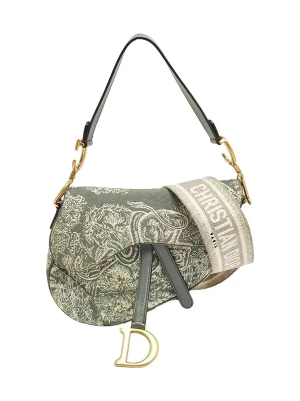 Dior Saddle Two-way Shoulder Bag - Grey