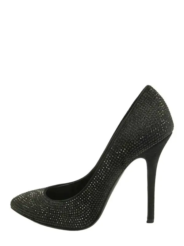 GIUSEPPE ZANOTTI Crystal-embellished Stiletto Pumps - Black