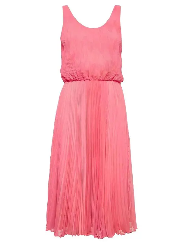 Alice + Olivia Pleated Midi Dress - Pink