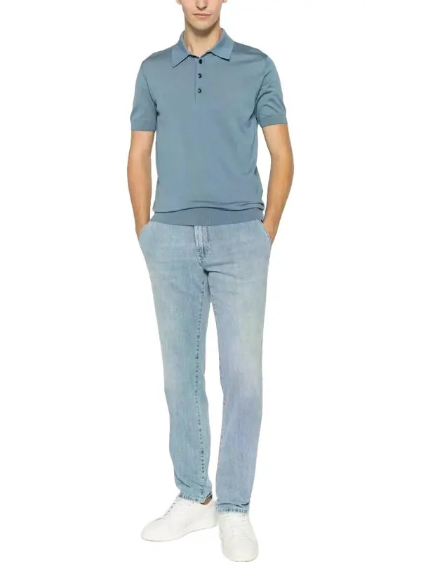 Pal Zileri Short-sleeve Polo Shirt - Blue