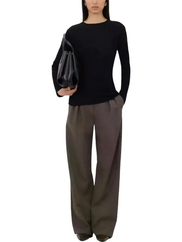 Loulou De Saison Ortigia Long-sleeve Top - Black