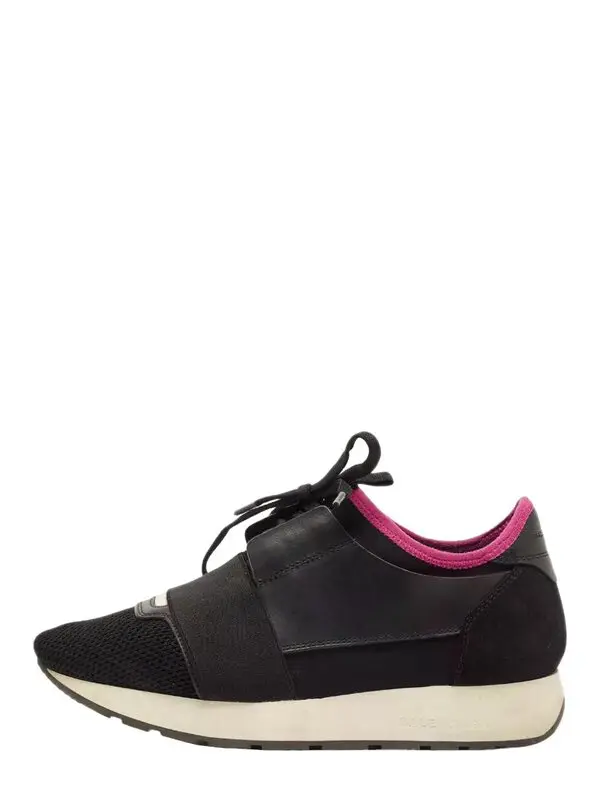 Balenciaga Race Runner Mesh Sneakers - Black