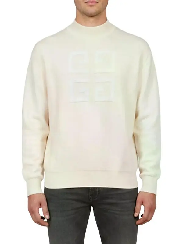 Givenchy 4g Pattern Crew Neck Sweater - Neutrals